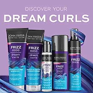 John Frieda Frizz Ease Dream Curls Conditioner, Hydrates and Defines Curly, Wavy Hair, Helps Control Frizz, SLS/SLES Sulfate Free, Enhances Natural Curls, 8.45 Fluid Ounces