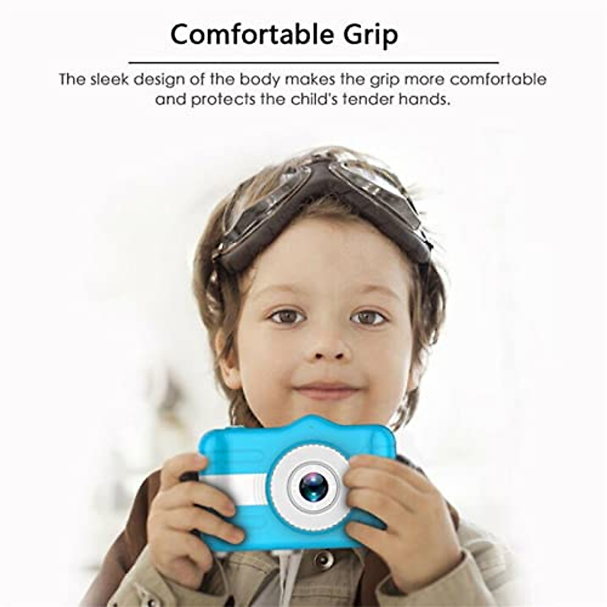 Kids Digital Camera, 3.5Inch HD Screen, Double Lens 2mp, Video 1280x720, 600mAh Rechargeable Battery, Christmas Birthday Gifts for Boys Age 3-9, Portable Toy