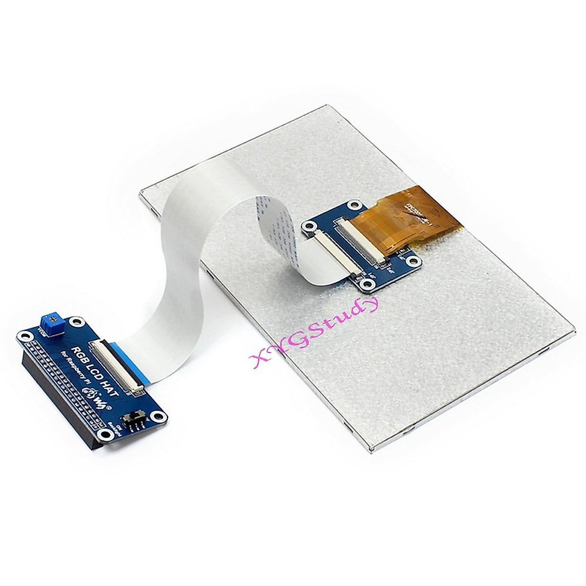 7 inch IPS 1024x600 Display LCD DPI Interface no Touch Supports Raspbian Ubuntu OSMC Compatible with Raspberry Pi 2B/3B/3B+/4B/Zero/Zero W @XYGStudy