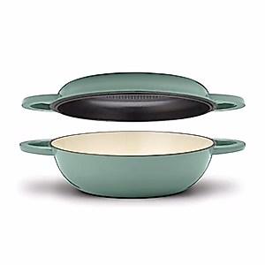 Cuisinart CI5528-2SG 2-in-1 Multipurpose Set (4 Qt. All Purpose Pan & 11" Grill Pan) - Sage Green