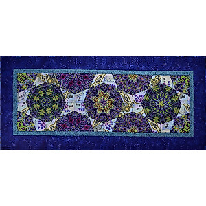 Bundle of Creative Grids Spider Web Quilt Ruler (CGRKA6) and Vertigo Table Runner Quilt Pattern by Cut Loose Press