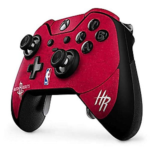 Skinit Decal Gaming Skin Compatible with Xbox One Elite Controller - Officially Licensed NBA Houston Rockets Distressed Design