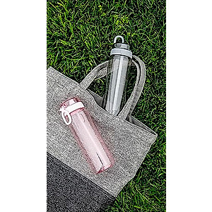 Ello Cooper BPA-Free Tritan Plastic Water Bottle with Silicone Straw, 28 oz (Pink Cashmere)