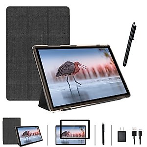 Tablet 10 Inch Android 11 Tablets With Case, 2GB RAM+32GB ROM+512GB Expand，6000mah Battery, Quad-Core Processor Tableta, 8MP Dual Camera WiFi 10.1'' IPS HD Touch Screen Incloud Case Screen Flim Stylus
