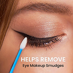 Fran Wilson EYE TEES COTTON TIPS 80 Count (6 PACK) - Precision Makeup Applicator, Double-sided Swabs with Pointed and Rounded Ends for Perfect Blending, Effective Cleaning and Precise Touch-ups