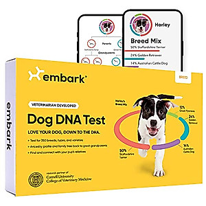 Embark Breed Identification Kit | Most Accurate Dog DNA Test | Test 350+ Dog Breeds | Breed ID Kit with Ancestry & Family Tree