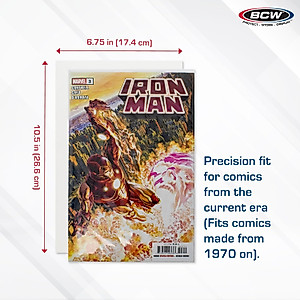 BCW NA Current Comic Book Backing Boards, 200 Count, White