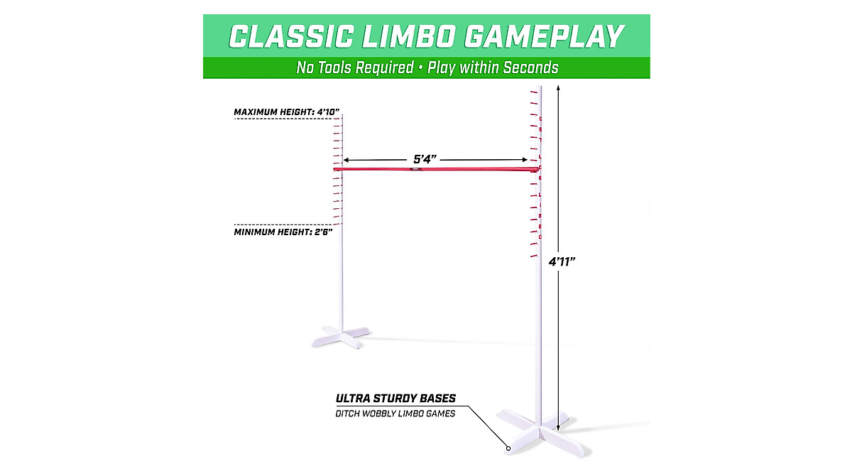 GoSports Get Low Limbo Game - Fun for All Ages