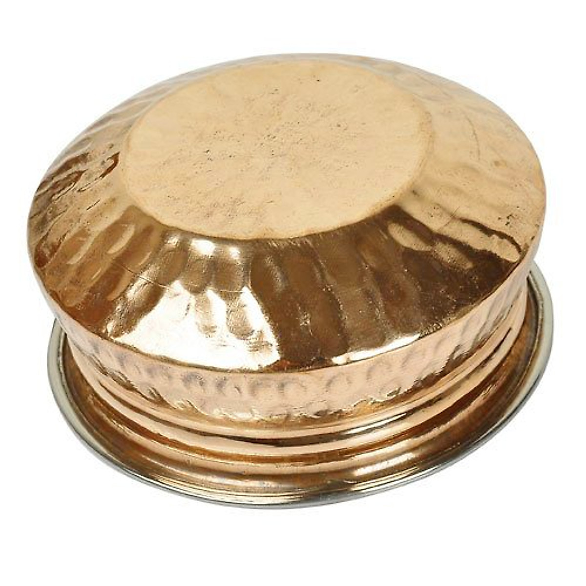 Set of 2 - Copper Stainless Steel Tableware - Dishes Serving Bowl for Indian Food - Dia 5 Inches