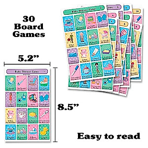 More Fiesta Baby Shower Bingo - Bilingual English Spanish, for up to 30 Players