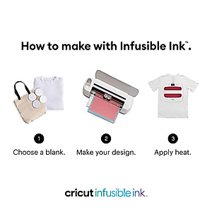 Cricut Men's T-Shirt Blank, Crew Neck, Medium Infusible Ink, White