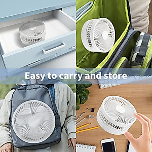 DODAER Portable Pedestal Fan,Foldaway Standing Fan Foldable Desk Fan,Remote Control Telescopic 4 Speed Quiet Timer Fan for Home Kitchen Outdoor Camping