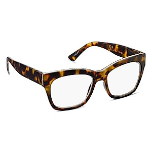 Peepers by PeeperSpecs Oprah's Favorite Women's Shine On Square Blue Light Blocking Reading Glasses - Tortoise +2.00