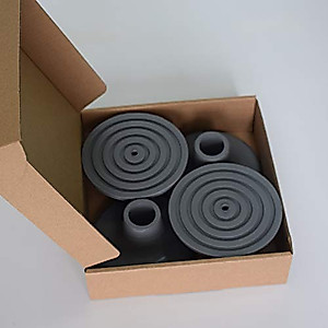 Replacement Feet for Assembly Toilet Safety Feet, Shower Stools and Transfer Bench for Elderly Disable with Upgrade Large Anti-Slip Mat (1-1/8)