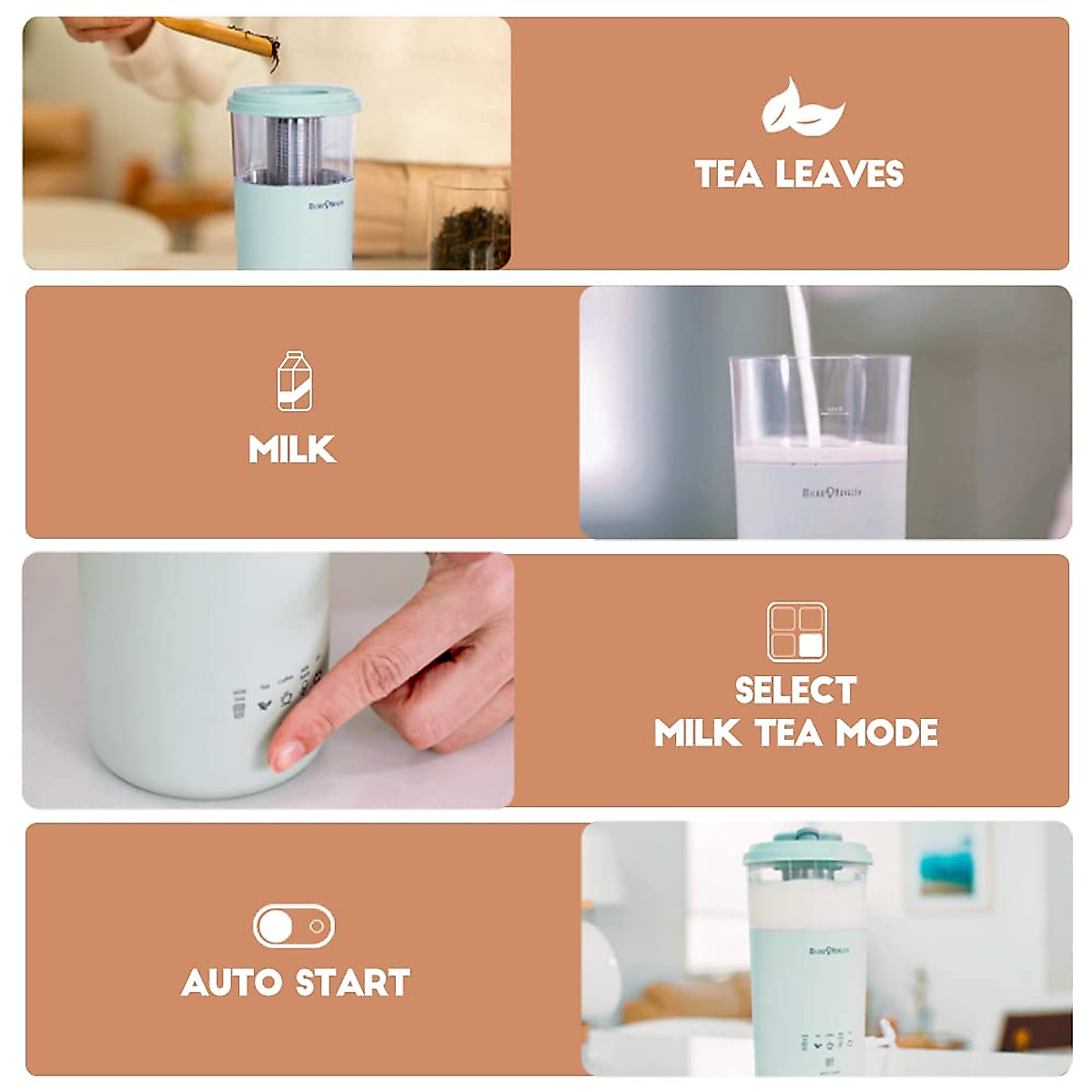 MINI Milk Tea Mug Maker Iced Tea Maker and Iced Coffee Maker Stainless Steel Straw Portable Size Multi-Purpose Electric Milk Foam Maker Espresso Coffee Tea Coffee Shop Dessert Shop Hotel Milk