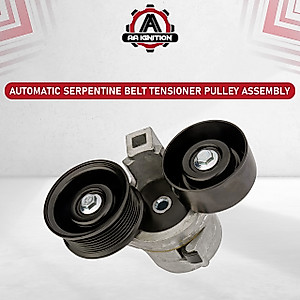Automatic Serpentine Belt Tensioner Pulley Assembly - Replaces BT50, BT-50 - Compatible with Ford Vehicles - 1997-2003 - E-350 Club Wagon, Econoline, Excursion, F-250 Super Duty - 7.3L V8 Diesel