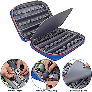KISLANE Carrying Case for 48 Hot Wheels Cars, Kids Toy Cars Storage Case Hold 48 Hot Wheels Cars(Bag Only (Blue)