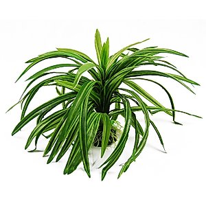 CNZ Aquarium Decor Fish Tank Decoration Ornament Artificial Plastic Plant Green (9-inch Green)