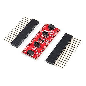 SparkFun Qwiic Shield Compatible with Arduino Nano-connect the I2C bus (GND, 3.3V, SDA and SCL) to four Qwiic connectors (two horizontally and two vertically mounted)-daisy chaining-Soldering Required