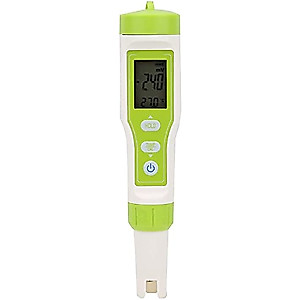 YUESFZ Precise Water Quality Testing Pen Portable PH ORP Conductivity Tester Temperature Meter Water Quality Detector with LED Display Practical Water Quality Detector