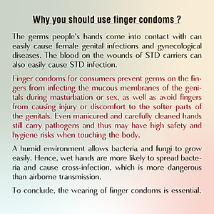 Sappho from lesbos Crush Green Finger Condoms, Ultral Thin Lubricated Latex Fingersex Cots for STI Protection, Natural Sensitive - 6 Count, No Fragrance