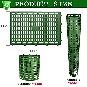 YGAOHF 7 Pack Tree Trunk Protector Guard - Heavy Duty Expandable Tree Protectors from Trimmers, Mowers, Animals, Easy to Use, Perfect for Saplings and Fruit Trees