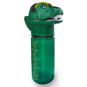 Sun Company RoarBottle T-Rex - Roaring Dinosaur Water Bottle for Kids | Cool Realistic TRex Roar | Spill and Leak-Proof BPA Free Tritan WaterBottle for Children