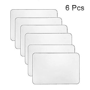 YoleShy 6 Pcs Plastic Placemats, Heat Resistant Washable Table Mats for Dining, Kitchen (17'' x 11'')