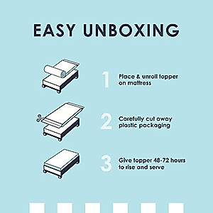 Best Price Mattress Queen Mattress Topper - 1.5 Inch Lavender Infused Memory Foam Bed Topper Cooling Mattress Pad, Queen Size