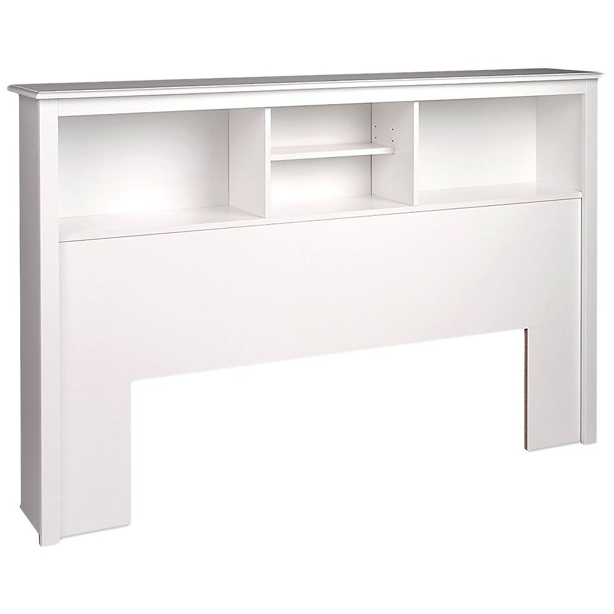 Prepac Stylish Full/Queen Headboard with 3 Compartments Monterey 2 Drawer Nightstand