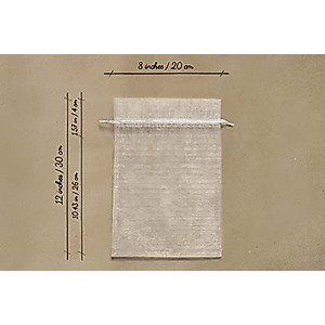 CREATIVE ORGANZA Bags 100Pcs 8x12 inch Large White Gift Pouch with Satin Drawstring Wedding Party Favors Jewelry Cosmetics DIY