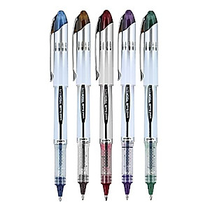uni-ball Vision Elite BLX Infusion Rollerball Pens Bold Point, 0.8mm, Assorted, 5 Pack