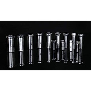 Accusize Industrial Tools No.70 Metric Hss Keyway Broach Set, 4 mm, 5 mm, 6 mm and 8 mm Keyway Size, Style B and C, 5100-0070