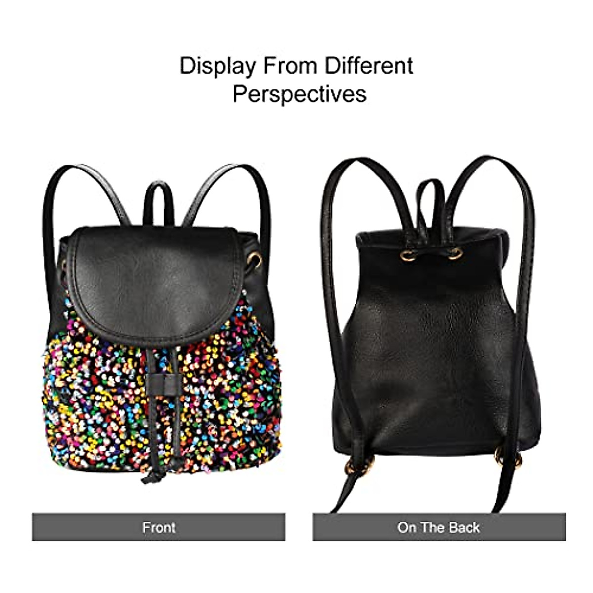 yisi girls mini toddler Flip sequin cute little backpacks teens chool glitter bookbags purses for women kids small gifts