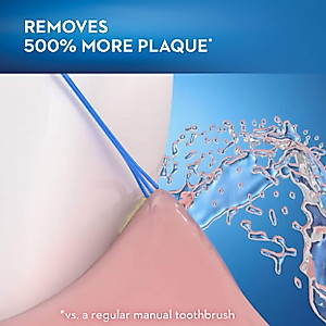 Oral-B CrossAction Electric Toothbrush Replacement Brush Head Refills, Black, 4 Count