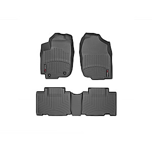 WeatherTech Custom Fit FloorLiners for Toyota RAV4-1st & 2nd Row (44510-1-2), Black