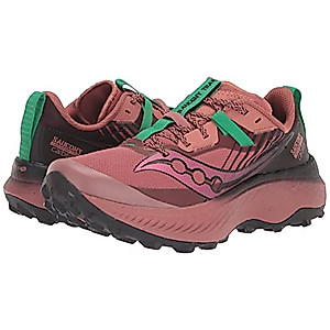 Saucony Women's Endorphin Edge Hiking Shoe, SOOT/Basalt, 8