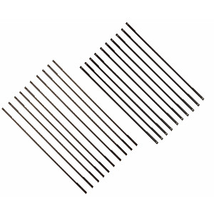 FOXBC 6-1/2-Inch Coping Saw Blades, 6-1/2-Inch Long Between Pins, 0.125-Inch x 020-Inch x 15 TPI (10-Pack), 18TPI (10-Pack)