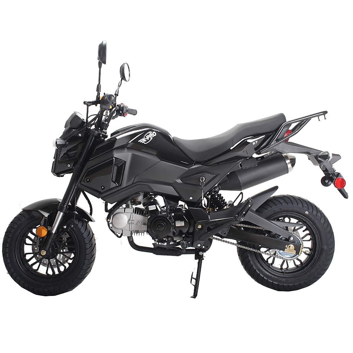 X-PRO 125cc Vader Adult Motorcycle Gas Motorcycle Dirt Motorcycle Street Bike Motorcycle Bike-Black