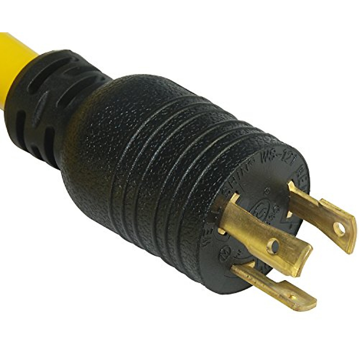 Conntek 20572: 30 Amp L5-30 Locking Style Generator Extension Cord, 50 Feet Yellow