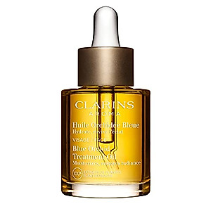 Clarins Blue Orchid Face Treatment Oil | Skin is Immediately Hydrated*, Revitalized and Toned | Restores Radiance | Visibly Minimizes Fine Lines | 100% Natural Plant Extracts | Preservative-Free | Dry Skin Type | 1 Fluid Ounce