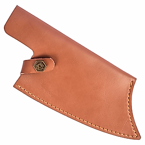 XYJ Leather Sheath Edge Guards Blade Protector With Loop Belt For Outdoor Camping