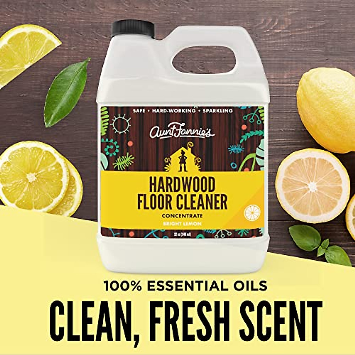Aunt Fannie's Hardwood Floor Cleaner, Bright Lemon (Single)