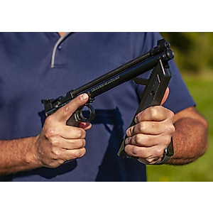 Crosman P1322 American Classic Variable-Pump .22-Caliber Pellet Air Pistol, Black