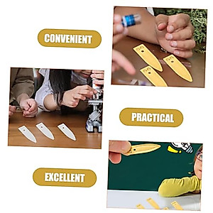 HEMOTON 40pcs Sheet Battery Experiment Materials Copper Strip Electrode Strip for Electroplating Copper Plate Electrode Strips Electrode Materials Fruit Battery Experiment Supplies Zinc