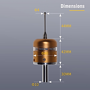 CNCTOPBAOS 3D Light CNC Edge Finder to Find Desktop Center,High Precision 0.01mm X,Y,Z Axis Three Coordinate Measurement Centering Rod,CNC Milling Machine Probe Tool Machining Center Dividing Rod 40mm