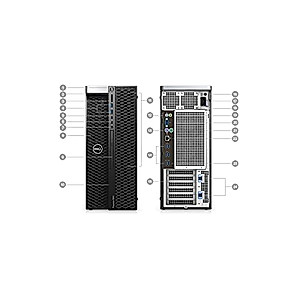Dell Precision T7820 Workstation Desktop Computer Tower (2018) | Core Xeon Gold - 512GB SSD Hard Drive - 256GB RAM - RTX A4000 | 26 Cores @ 4 GHz - 8GB GDDR6 Win 11 Pro
