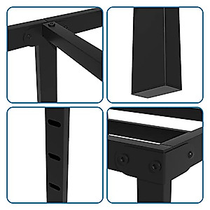 zizin 14 Inch Metal Platform Bed Frame Twin XL Size Mattress Foundation,Heavy Duty,Non-Slip,No Box Spring,Black (Twin-XL)