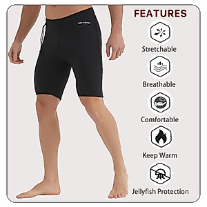 Lemorecn Wetsuits Pants Shorts 3mm Neoprene Canoeing Swimming Pants(1035,S)