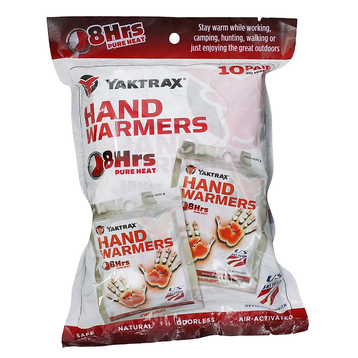Yaktrax 8-Hour Hand Warmers, 10 Pair